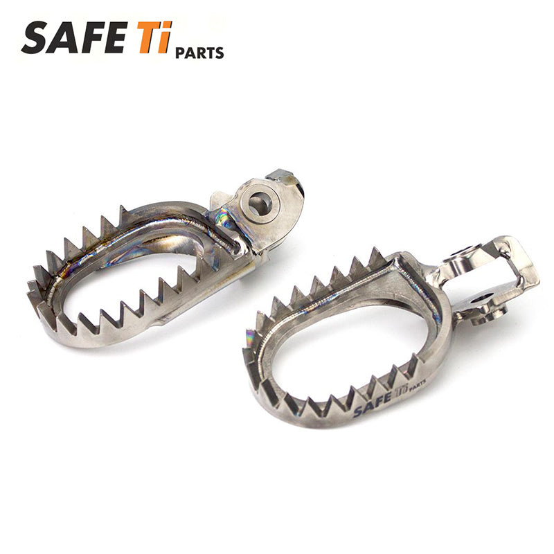 Titanium foot pegs for motorcycle for KTM EXC EXCF XC XCF SX SXF – SAFETi
